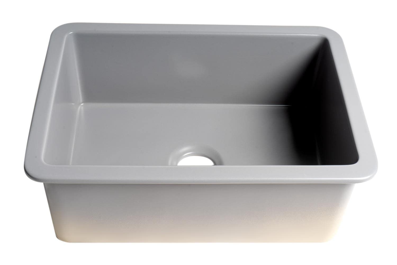 ALFI brand ABF2718UD-GM Kitchen Sink, Grey Matte