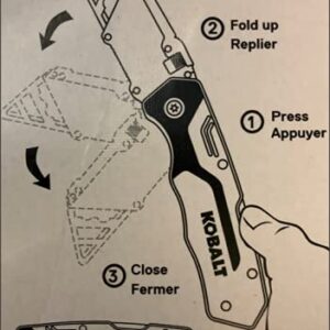 Kobalt Lockback Utility Knife 3 Piece Set with Quick Change Mechanism