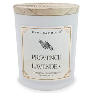 red leaf home provence lavender candle - naturals collection, large - 15.5 ounce jar