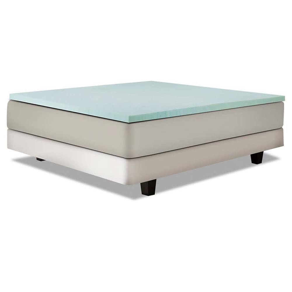 Independent Furniture Supply Co. 1" Gel Memory Foam Slab Topper Twin Memory Foam Blue