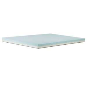 independent furniture supply co. 4" gel memory foam combo bed topper king memory foam blue-white