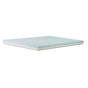 independent furniture supply co. 3" gel memory foam combo bed topper full memory foam blue-white