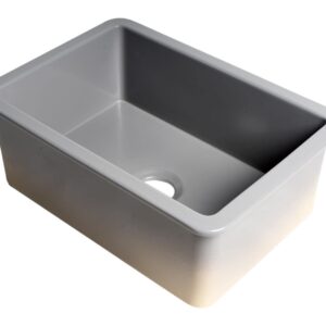 ALFI brand ABF2718UD-GM Kitchen Sink, Grey Matte