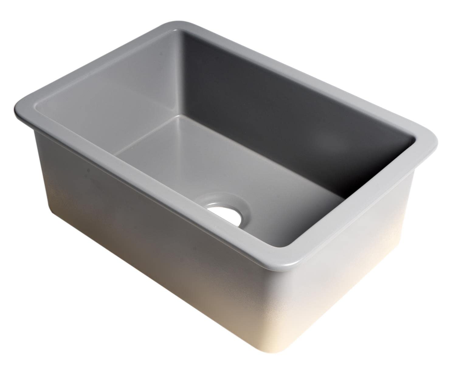 ALFI brand ABF2718UD-GM Kitchen Sink, Grey Matte