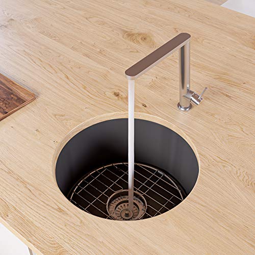 ALFI brand ABF1818R-BM Kitchen Sink, Black Matte