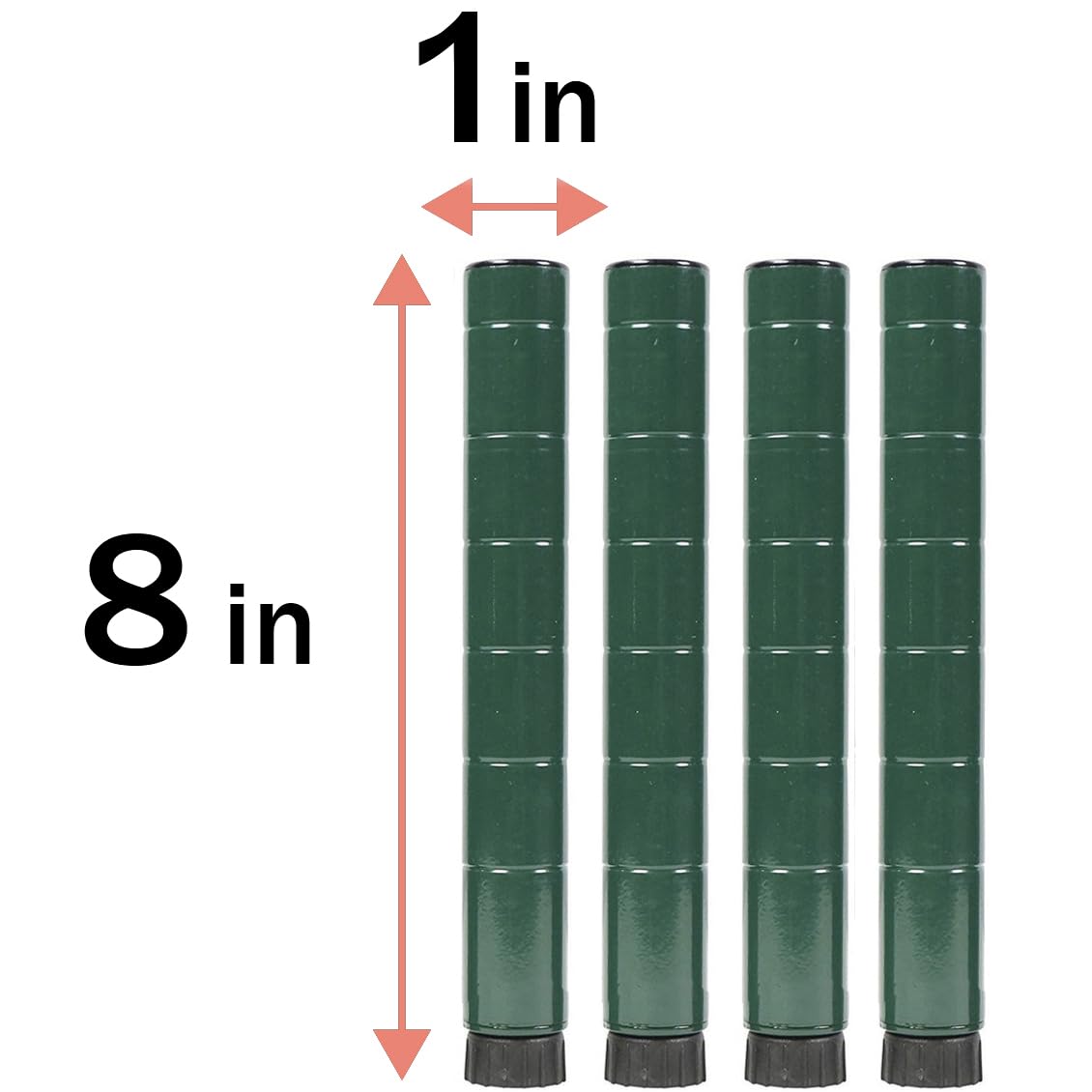 Regal Altair 8''H Green Epoxy Wire Shelving Posts | Pack of 4 Posts | NSF Commercial Heavy Duty |