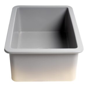 ALFI brand ABF2718UD-GM Kitchen Sink, Grey Matte