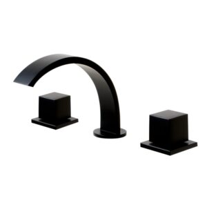 alfi ab1326-bm black matte widespread modern bathroom faucet