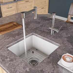 ALFI brand ABF1818S-GM Kitchen Sink, Grey Matte