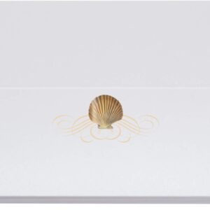 Scallop Seashell Flourish Place Cards, Set of 25, Pre-cut and Scored - Wedding, Party, Dinner, and Special Events - Made in the USA