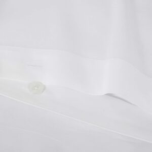 H by Frette Sateen Junior Suite Bed Bundle (Queen) - Luxury All-White Bedding Bundle/Includes Pillowcases, Top Sheet, Fitted Sheet, and Duvet Cover