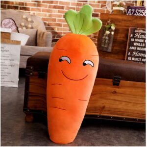 xizhi 27 5/8inch carrot hugging pillow, kids pillows plush，cute stuffed animals doll toy gifts,for bedroom, sofa, office decoration