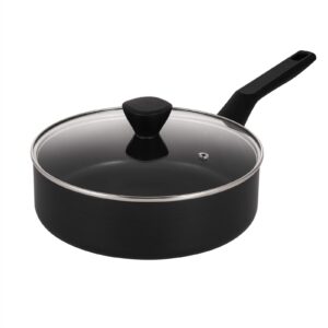 eppmo hard-anodized nonstick saute pan with lid, bakelite handle, 3.2 quart