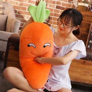 XIZHI 27 5/8inch Carrot Hugging Pillow, Kids Pillows Plush，Cute Stuffed Animals Doll Toy Gifts,for Bedroom, Sofa, Office Decoration