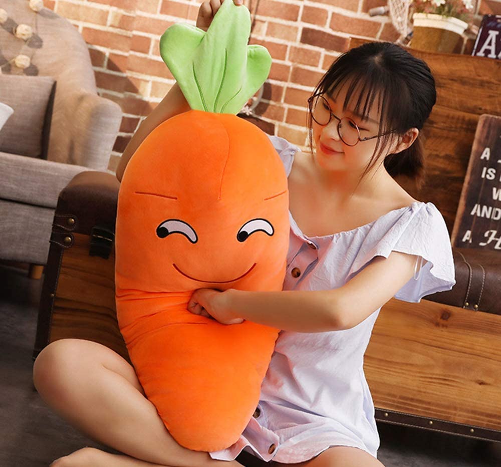 XIZHI 27 5/8inch Carrot Hugging Pillow, Kids Pillows Plush，Cute Stuffed Animals Doll Toy Gifts,for Bedroom, Sofa, Office Decoration