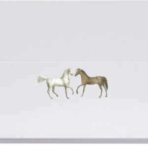 Two Horses Place Cards, Set of 25, Pre-cut and Scored - Wedding, Party, Dinner, and Special Events - Made in the USA