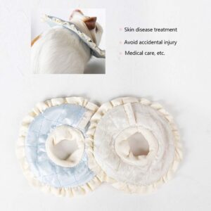 La La Pet® 2Pcs Recovery Pet Collar for Ferret Hamster Recovery Cone E-Collar Rabbit Protection Cone Guinea Pig Neck Recovery Elizabeth Collar Adjustable for Small Animal Squirrel Chinchilla, S