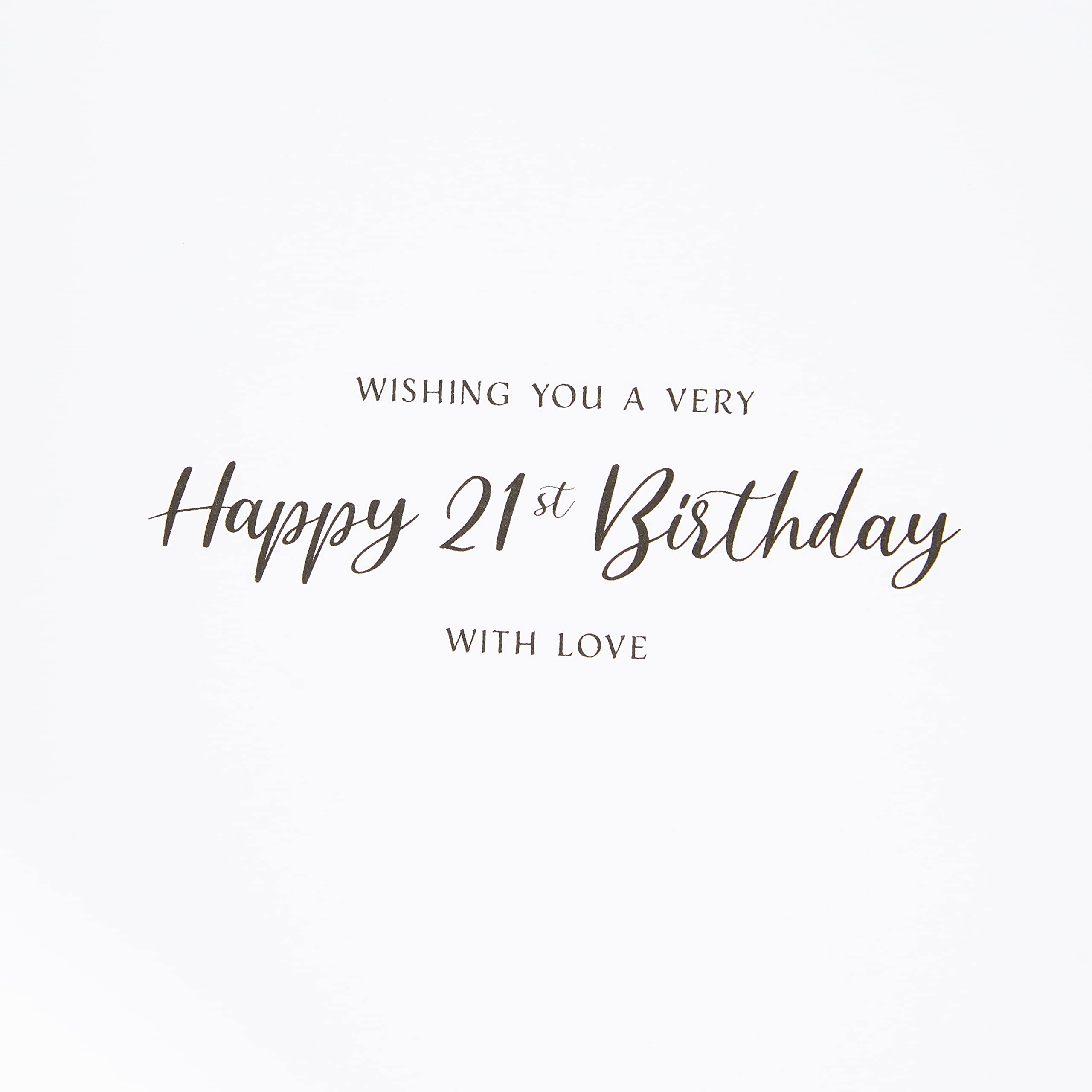 Regal Publishing Modern Milestone Age Birthday Card 21st Son - 9 x 6 inches -