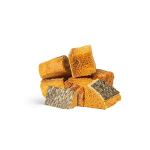 HOLI Freeze Dried Salmon Dog Treats - with Omega 3 and 6 Fish Oil - All Natural Dog Treats - Human Grade - Wild Caught Skin on Salmon - Made in USA - Grain Free - Diabetic Friendly