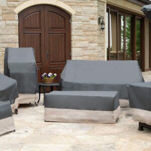 Modern Leisure Renaissance Ultralite Outdoor General Purpose Patio Furniture Cover, 140 L x 70 W x 35 H inch, Gray