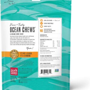 The Honest Kitchen 3 Pack of Crispy Cod Fish Skins Ocean Chews Single-Ingredient Dog Treats, 5.5 Ounces Each