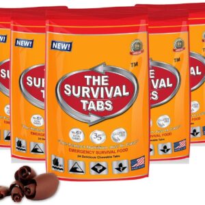 Survival Tabs 5-Pack 24 tabs per pack Chocolate