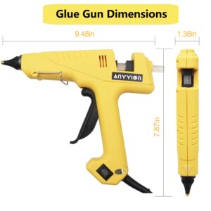 Anyyion 200W Industrialt Glue Gun – High-Output Hot Melt Glue Gun – Professional Grade Hot Glue Gun for Carpentry, Repairs & Remodeling