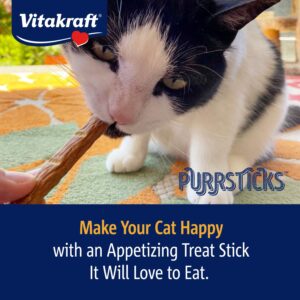 Vitakraft PurrSticks Meaty Cat Sticks - Chicken - Segmented and Breakable Meatstick - Deliciously Tender - Multi Pack of 4