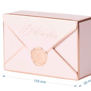 POTTIIS 20Pcs Candy Box Cookie Gift Boxes，Romantic Wedding Favors Cute Chocolate Box for Wedding Bridal Birthday Party Supplies - Pink…