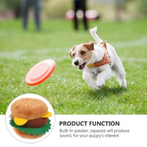 POPETPOP Hot Dog Pet Toys Pet Dog Doll Food Plush The Cat Chew Toys