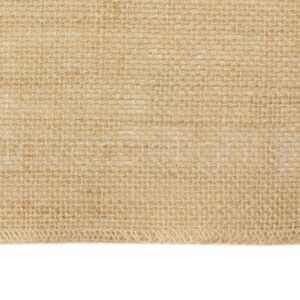 CleverDelights 60" Premium Burlap Roll - 5 Yards - Finished Edges - Tight Weave - Natural Jute Burlap Fabric