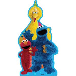 party city sesame street life-size cardboard cutout, 5ft tall, birthday party supplies, 1 count