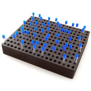 polar whale test tube radioimmunoassay rack black foam storage rack organizer stand transport holds 216 tubes fits up to 13mm diameter