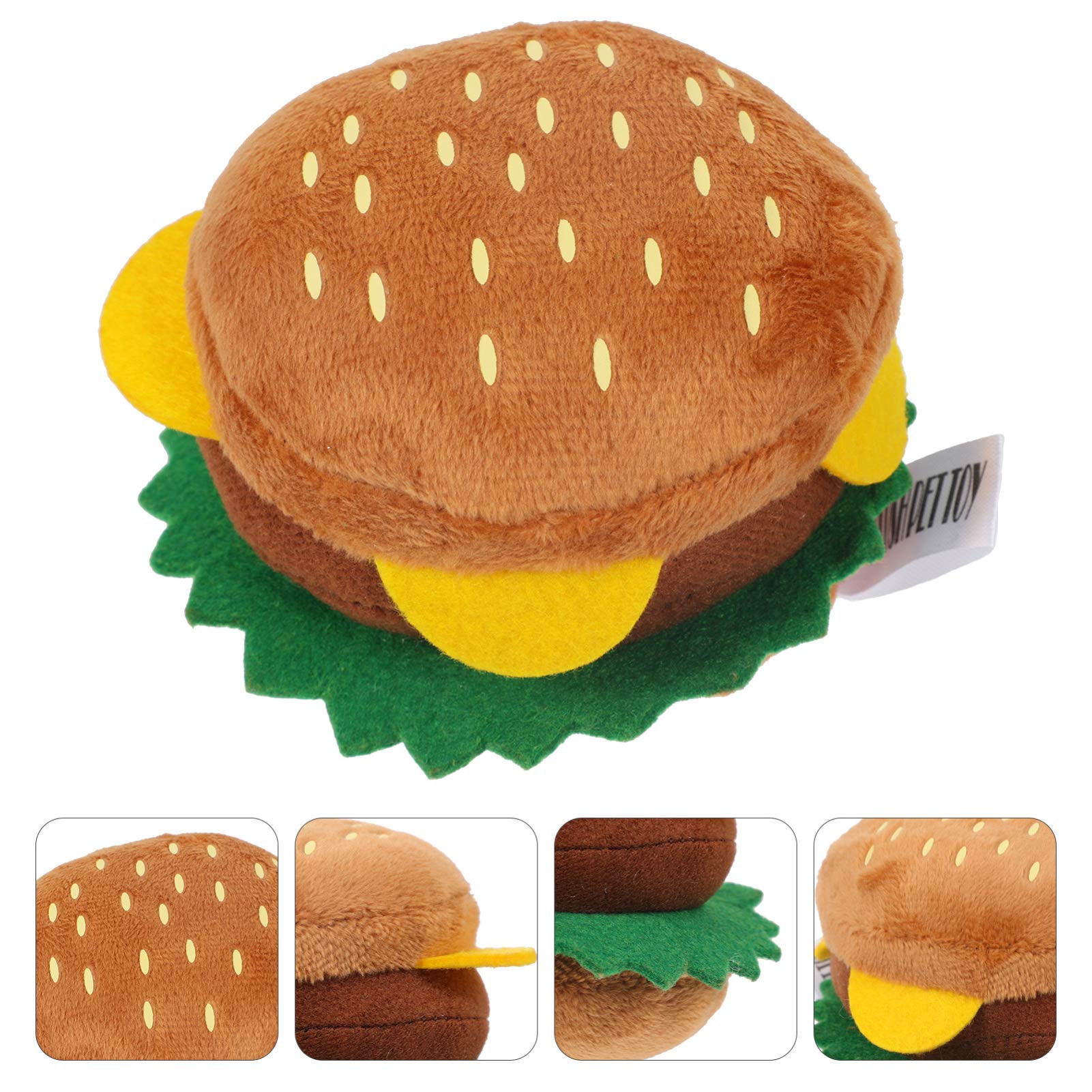 POPETPOP Hot Dog Pet Toys Pet Dog Doll Food Plush The Cat Chew Toys