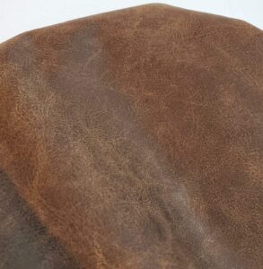 nat leathers brown distressed 24 inch x 54 inch vegan faux leather fabric sheet synthetic pleather 0.9 mm soft smooth upholstery 9 sq.ft. (24" x 54" -2/3 of yard) (brown distressed)