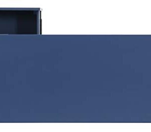 Linon Sadie Navy Blue Modern Classic Side Storage Desk