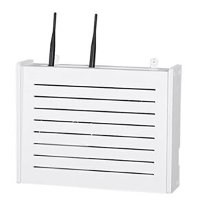 noyhhav wifi wall router storage box decorative wifi hider wall mounted headboard shelf floating shelves white shelf