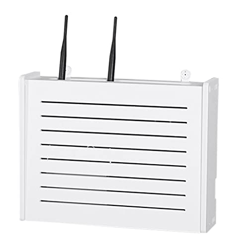 NOYHHAV WiFi Wall Router Storage Box Decorative WiFi Hider Wall Mounted Headboard Shelf Floating Shelves White Shelf