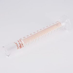 stonylab 1-Pack Graduated Cylinder, Borosilicate Glass 250 ml Heavy Wall Graduated Glass Measuring Cylinder