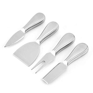 clarmonde premium stainless steel cheese tool set - 4 piece cheese knife set - cut, spread all your favorite cheeses