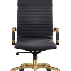 LeisureMod Harris Office Chairs, Black