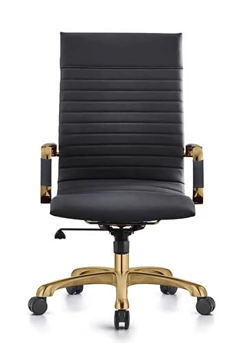 LeisureMod Harris Office Chairs, Black