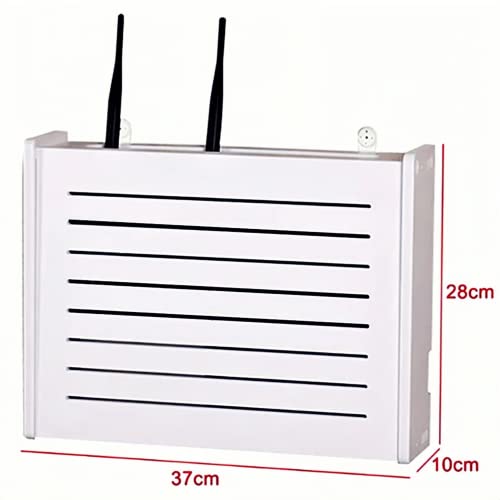 NOYHHAV WiFi Wall Router Storage Box Decorative WiFi Hider Wall Mounted Headboard Shelf Floating Shelves White Shelf