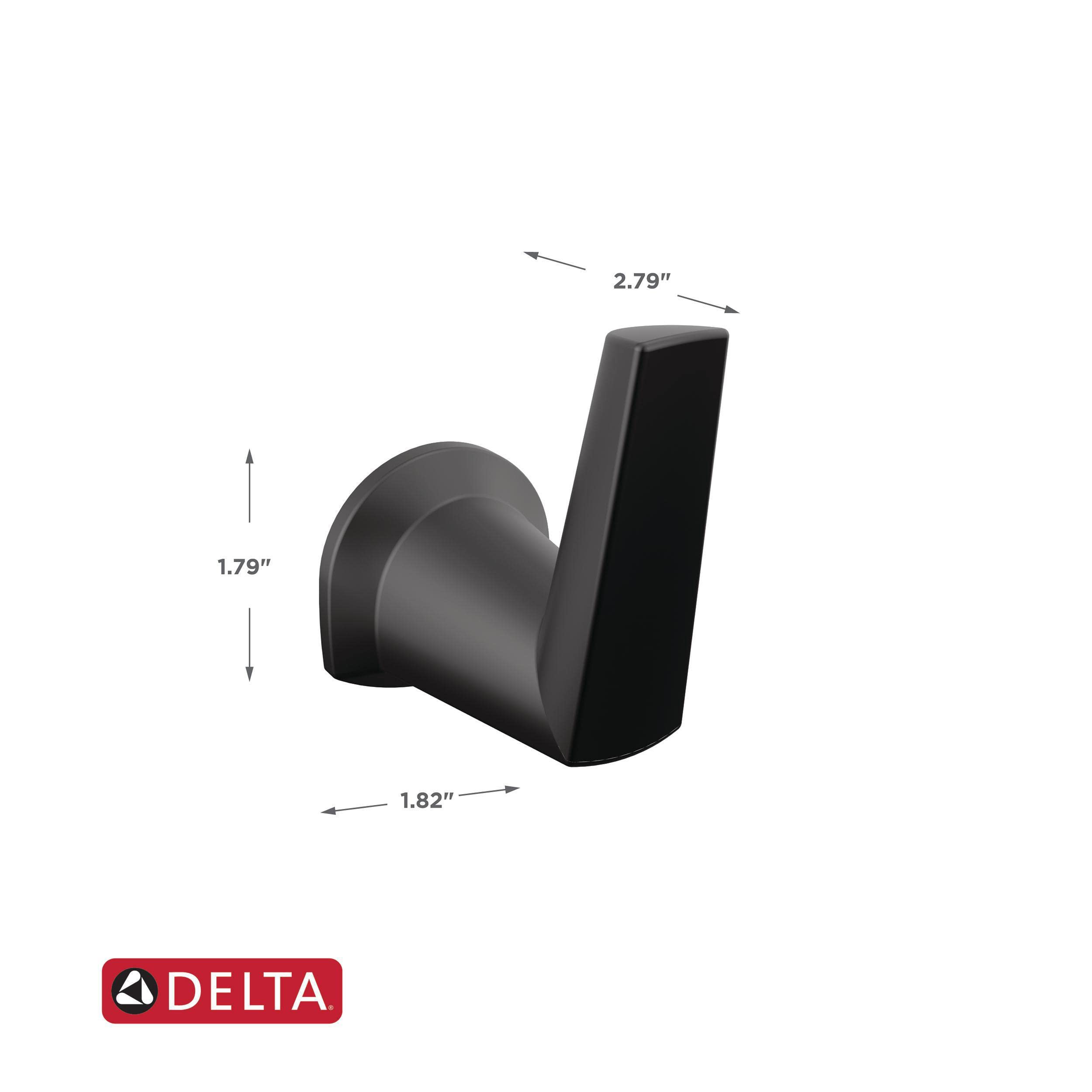 DELTA 77235-BL Galeon Robe Hook, Matte Black