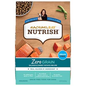 rachael ray nutrish zero grain dry dog food, salmon & sweet potato recipe, 11.5 pounds