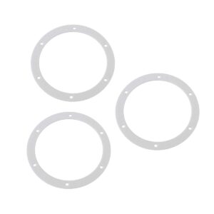 pro-parts 3pk pellet stove 6" combustion exhaust fan mounting gasket for exhaust or combustion blower fits 100's and most pellet stoves 2100j mar60487