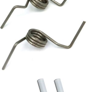 [DA81-01345B Spring OEM Mania] DA81-01345B 2-PACK NEW OEM Produced for SAMSUNG Refrigerator French Door Springs and 2 White Sleeve Pin Set Replacement Part