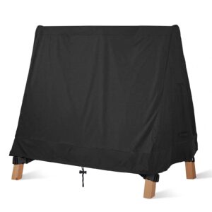 boyspringg outdoor swing cover, a frame swing cover 72x67x55 inches, patio swing cover waterproof for outdoor furniture (black)