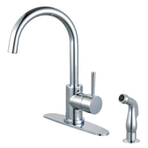 kingston brass ls8571dlsp concord kitchen faucet, polished chrome