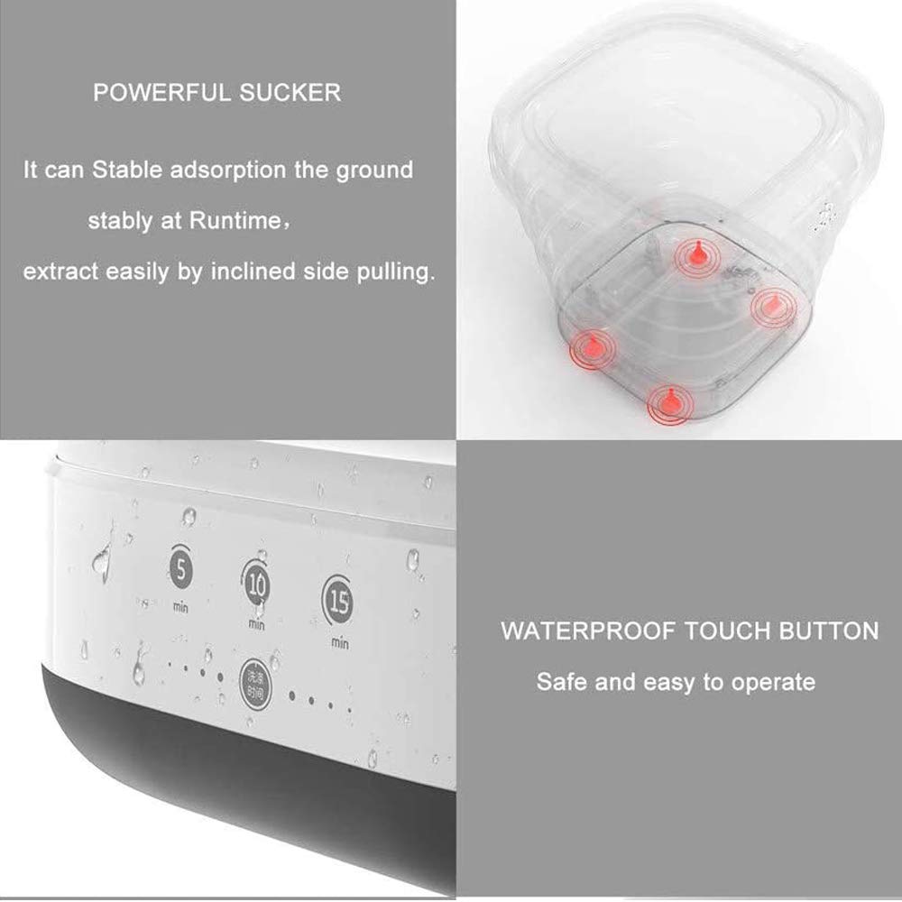 Mini Portable Washer and Spin Dryer-Super Energy Saving"40W",Small Foldable Washing Machine for Baby Clothes,Underwear,Sock in Travel Apartments,Fully Automatic